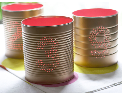 {diy Projects} Tin Can Table Numbers